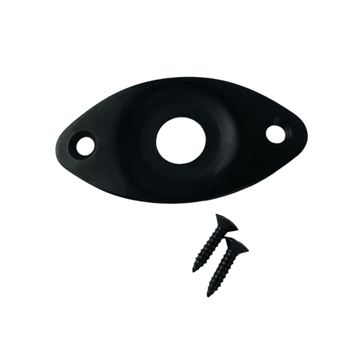 Porta Jack Ovalado Negro HJ002 — Queen Instrumentos